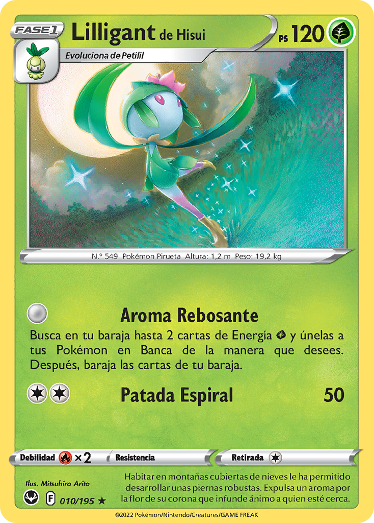 Lilligant de Hisui (Tempestad Plateada TCG) - WikiDex, la enciclopedia ...