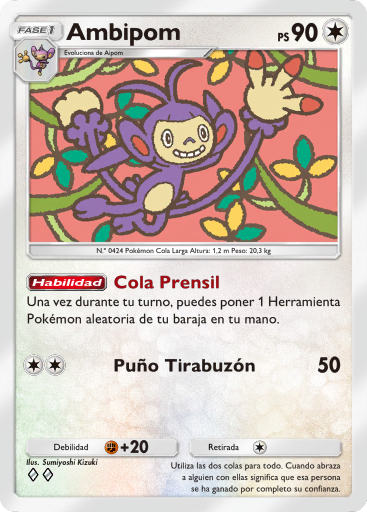 Ambipom (Arboleda de Eevee TCG Pocket) - WikiDex, la enciclopedia Pokémon