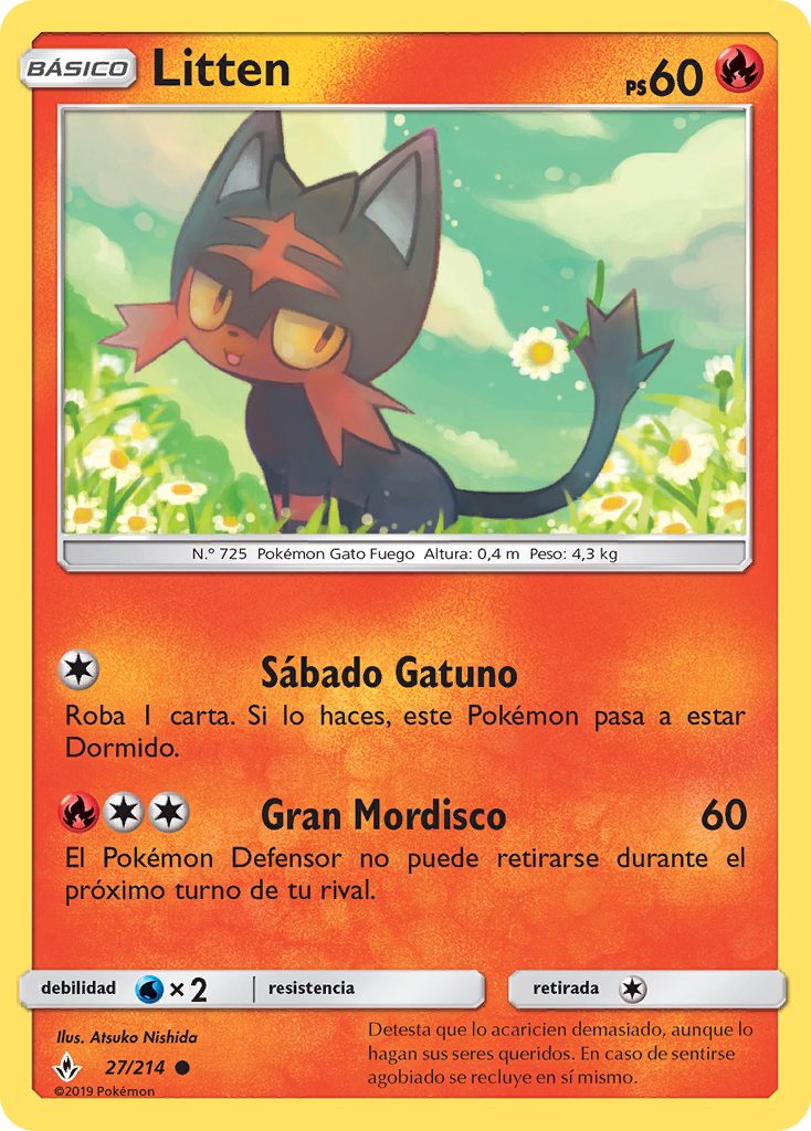Litten (Vínculos Indestructibles 27 TCG) - WikiDex, la enciclopedia Pokémon