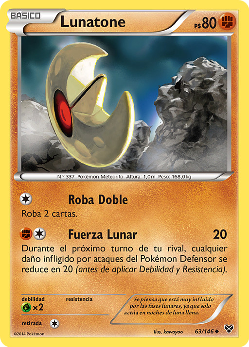 Lunatone (XY TCG) - WikiDex, la enciclopedia Pokémon