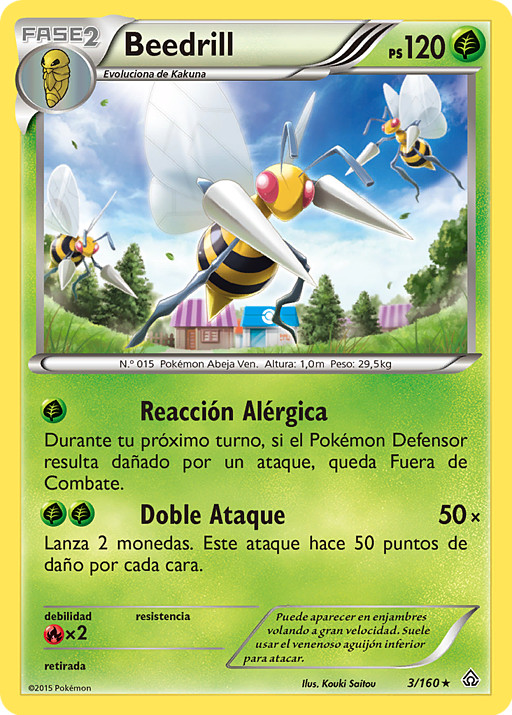 Beedrill (Duelos Primigenios TCG) - WikiDex, la enciclopedia Pokémon
