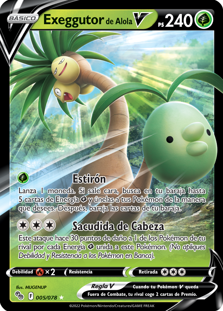 Exeggutor de Alola V (Pokémon GO TCG) - WikiDex, la enciclopedia Pokémon
