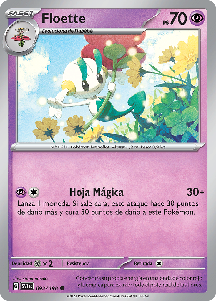 Floette (Escarlata y Púrpura TCG) - WikiDex, la enciclopedia Pokémon