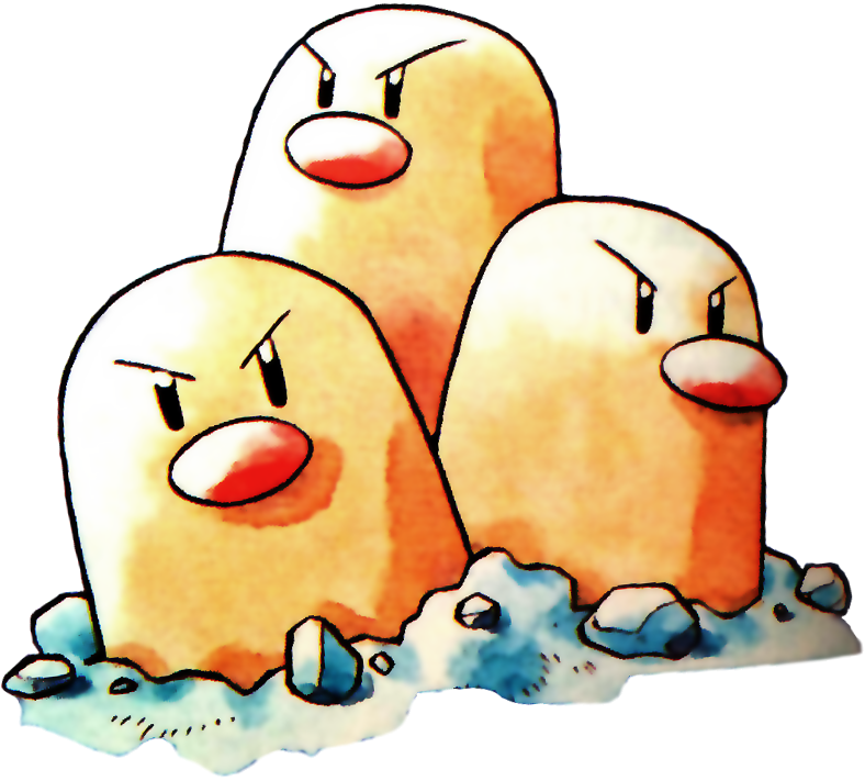 Archivo:Dugtrio en la primera generación.png - WikiDex, la enciclopedia ...