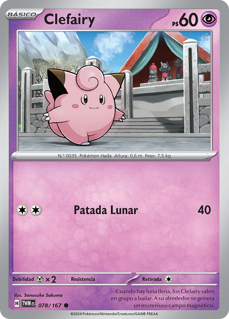 Clefairy (Mascarada Crepuscular TCG) - WikiDex, la enciclopedia Pokémon