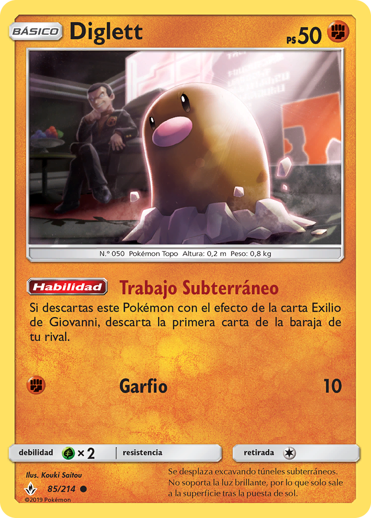 Diglett (Vínculos Indestructibles TCG) - WikiDex, la enciclopedia Pokémon