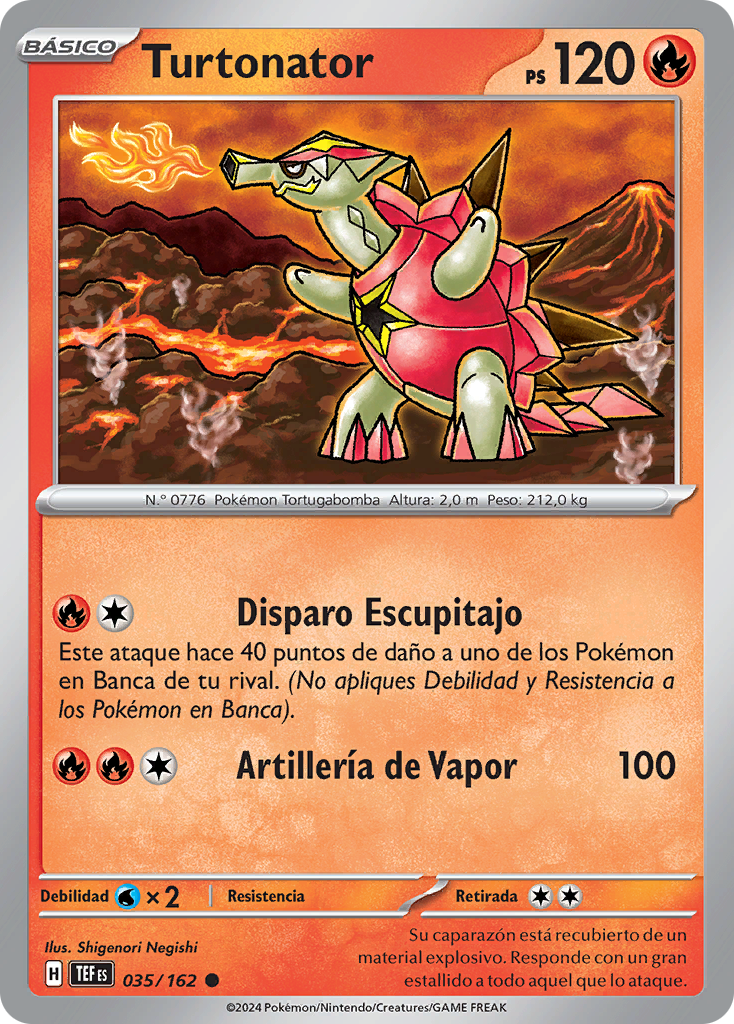 Turtonator (Fuerzas Temporales TCG) - WikiDex, la enciclopedia Pokémon