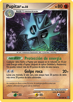 Pupitar (Frente Tormentoso TCG) - WikiDex, la enciclopedia Pokémon