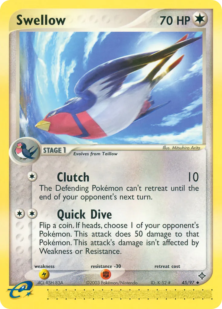 Swellow (Dragon TCG) - WikiDex, la enciclopedia Pokémon
