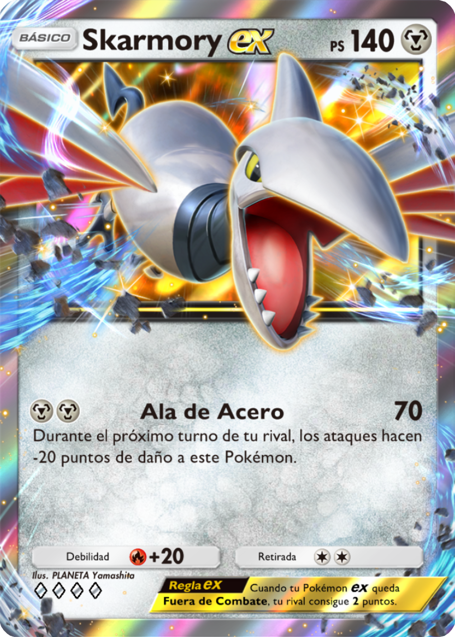 Skarmory ex (Saber Marino y Celeste TCG Pocket) - WikiDex, la ...
