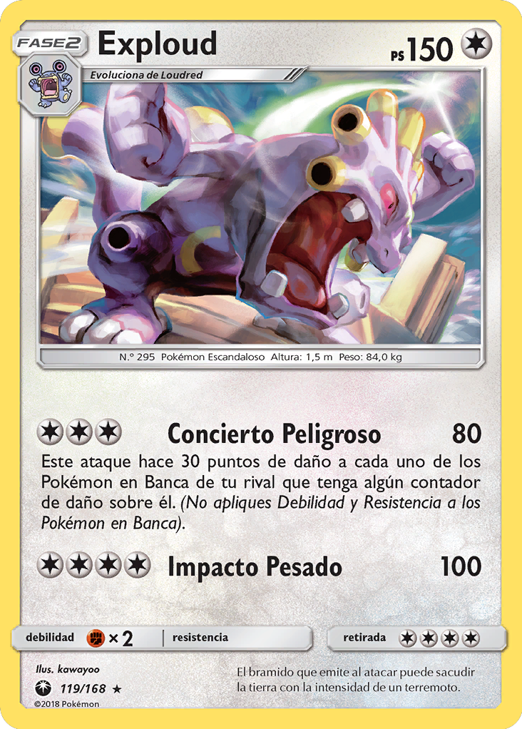 Exploud (Tormenta Celestial TCG) - WikiDex, la enciclopedia Pokémon