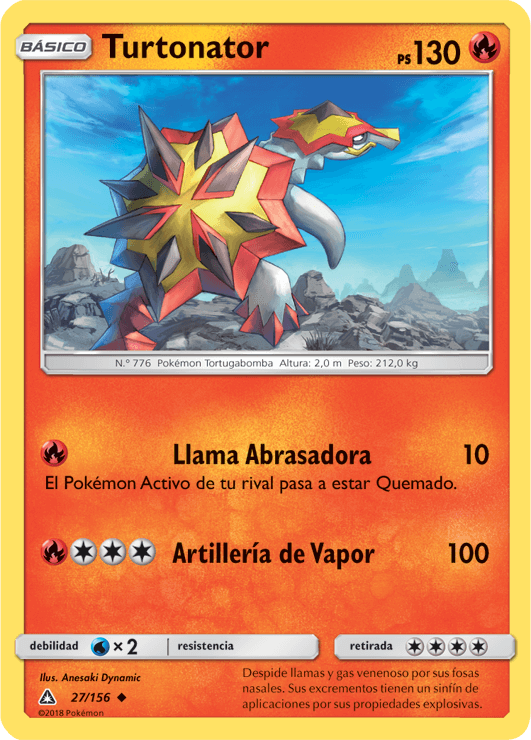 Turtonator (Ultraprisma TCG) - WikiDex, la enciclopedia Pokémon