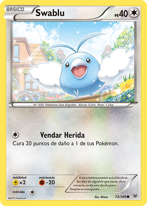 Swablu (Cielos Rugientes TCG) - WikiDex, la enciclopedia Pokémon