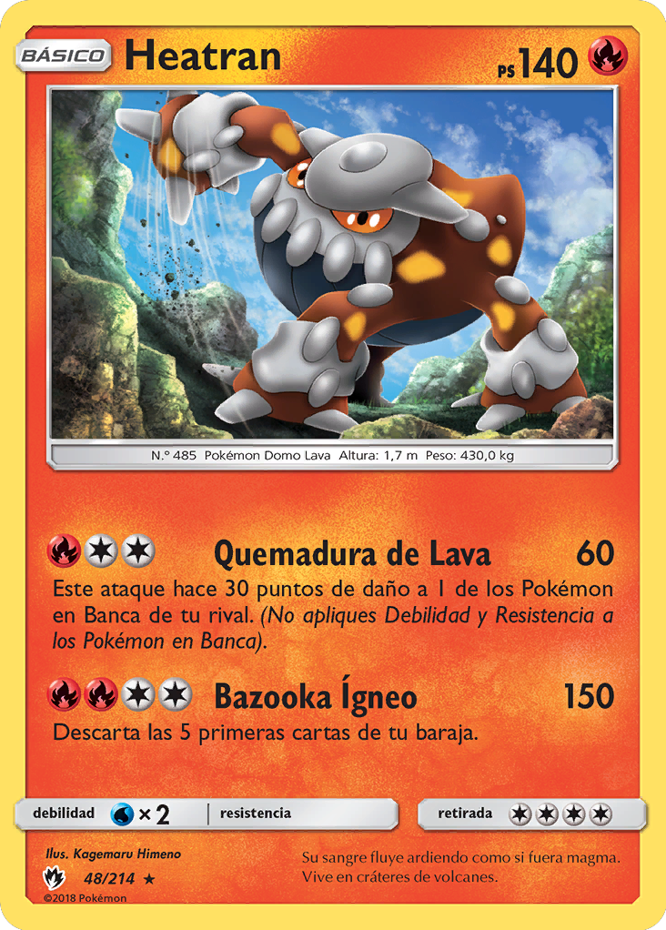 Heatran (Truenos Perdidos TCG) - WikiDex, la enciclopedia Pokémon