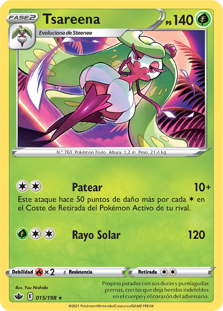 Tsareena (Reinado Escalofriante TCG) - WikiDex, la enciclopedia Pokémon