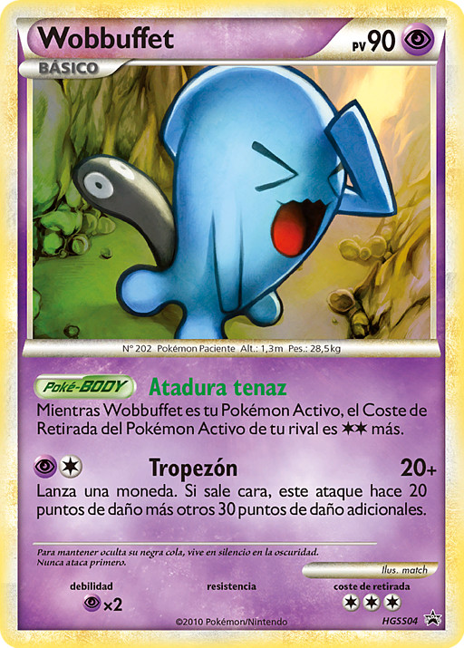 Wobbuffet (HGSS Promo 4 TCG) - WikiDex, la enciclopedia Pokémon
