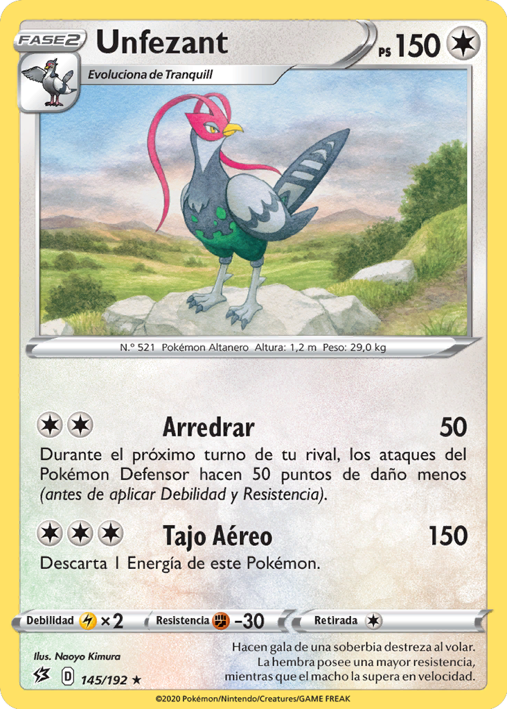 Unfezant (Choque Rebelde TCG) - WikiDex, la enciclopedia Pokémon