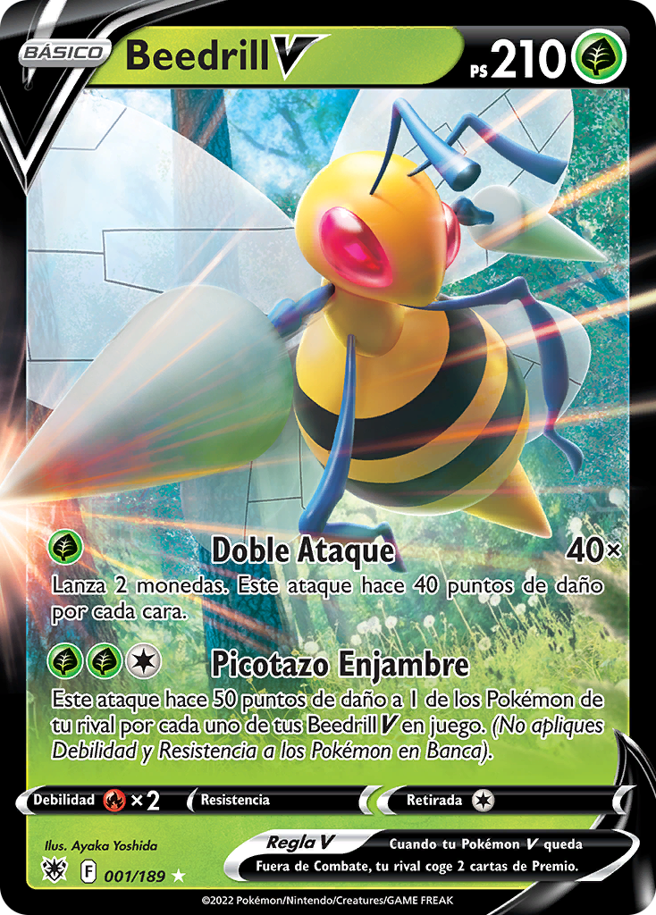 Beedrill V (Resplandor Astral TCG) - WikiDex, la enciclopedia Pokémon
