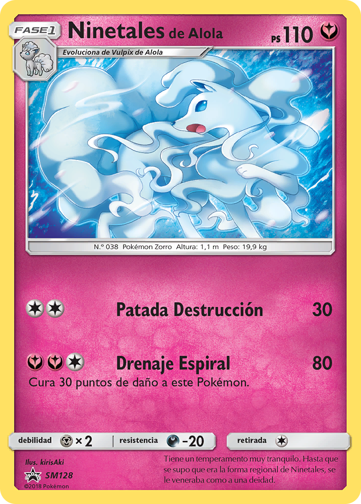 Ninetales de Alola (SM Promo 128 TCG) - WikiDex, la enciclopedia Pokémon