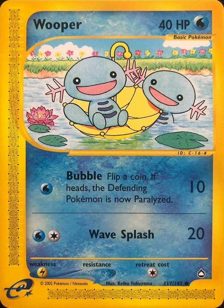 Wooper (Aquapolis 117 TCG) - WikiDex, la enciclopedia Pokémon