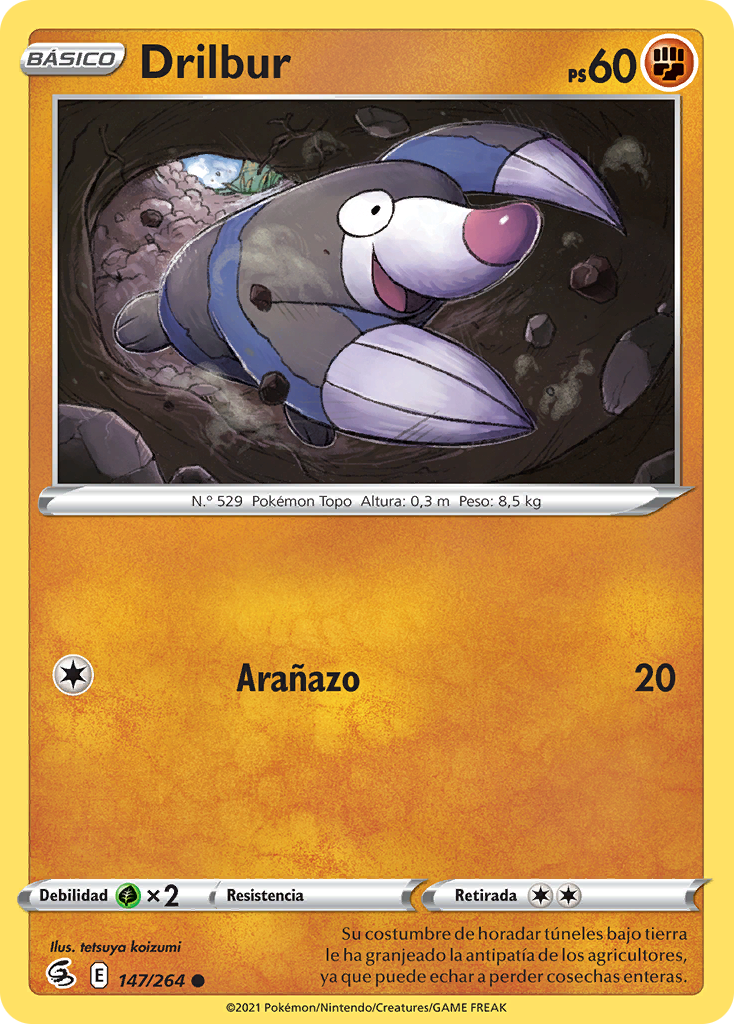 Drilbur (Golpe Fusión TCG) - WikiDex, la enciclopedia Pokémon