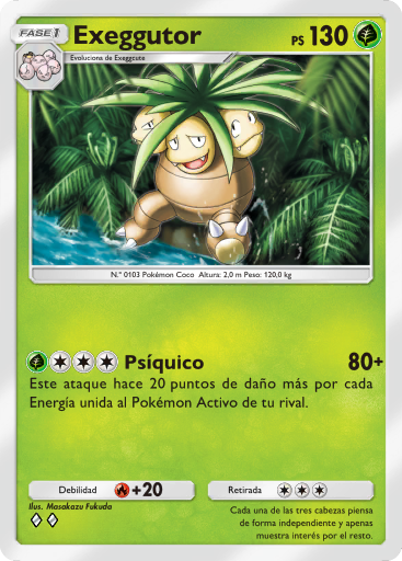 Exeggutor (La Isla Singular TCG Pocket) - WikiDex, la enciclopedia Pokémon