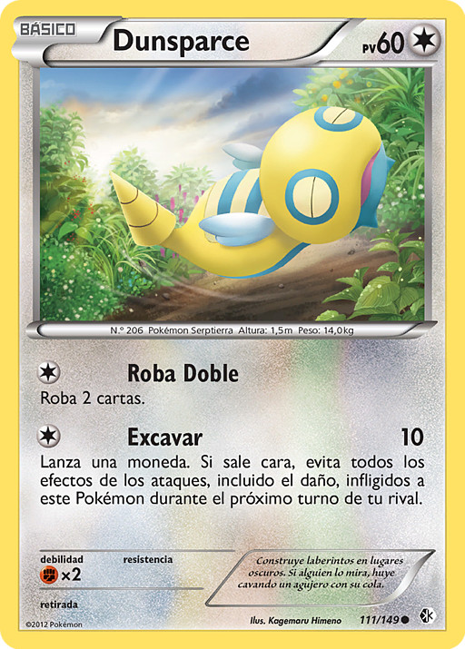 Dunsparce (Fronteras Cruzadas TCG) - WikiDex, la enciclopedia Pokémon