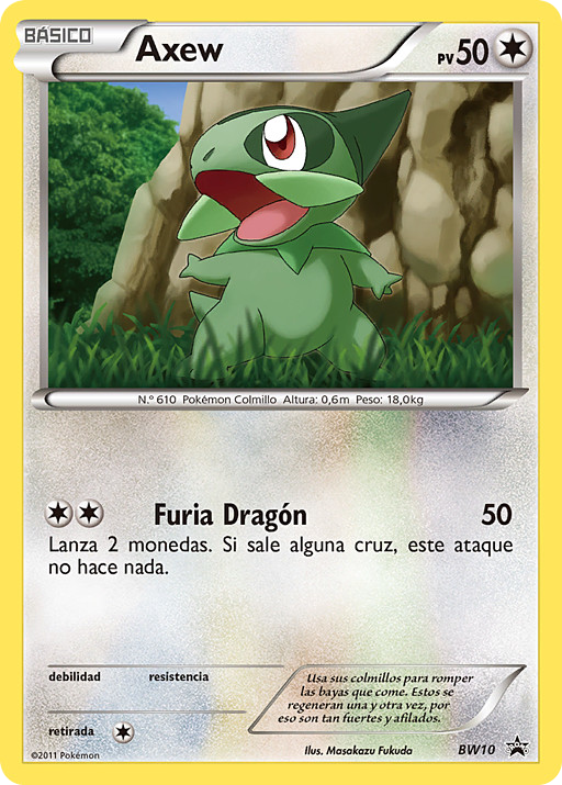 Axew (BW Promo 10 TCG) - WikiDex, la enciclopedia Pokémon