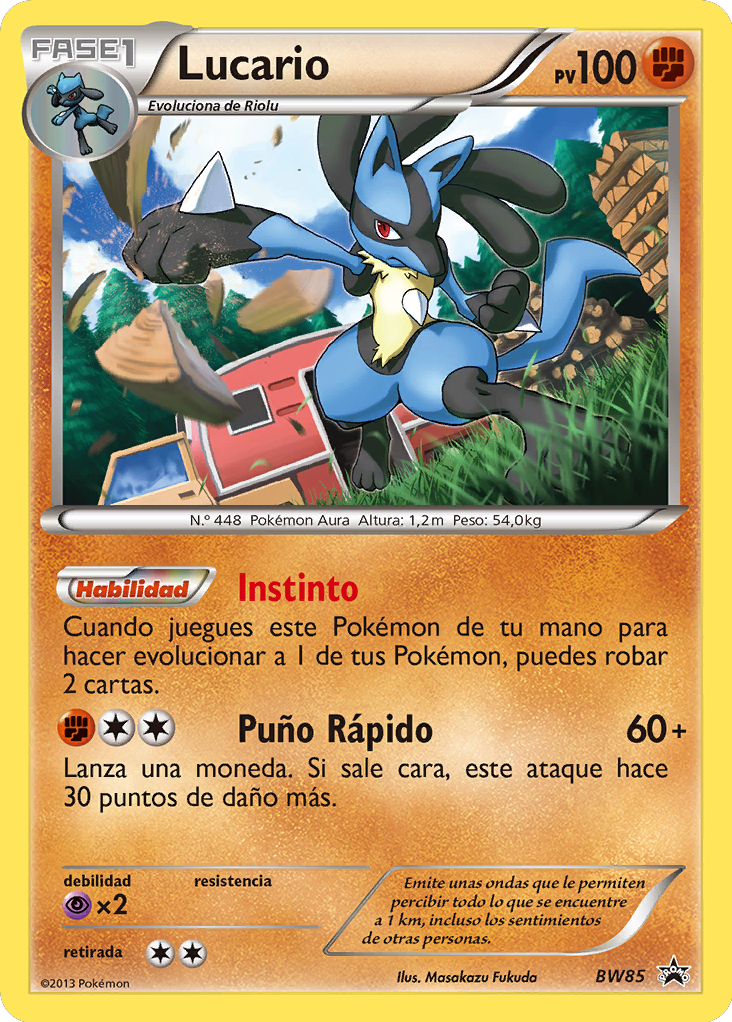 Lucario (BW Promo 85 TCG) - WikiDex, la enciclopedia Pokémon