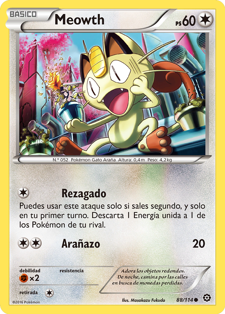 Meowth (Asedio de Vapor TCG) - WikiDex, la enciclopedia Pokémon