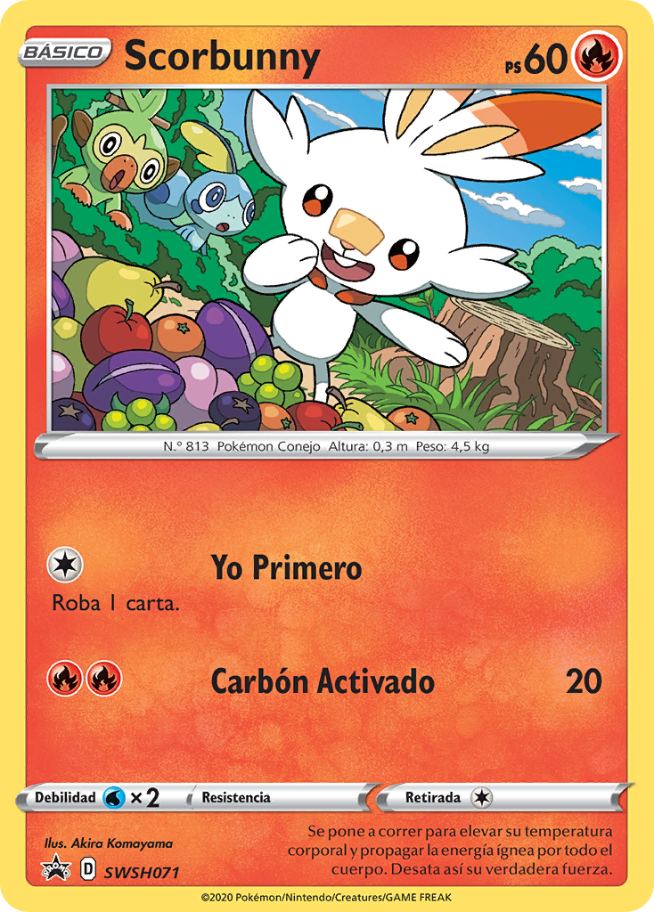 Scorbunny (SWSH Promo 71 TCG) - WikiDex, la enciclopedia Pokémon
