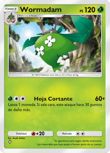 Wormadam (Pugna Espaciotemporal 16 TCG Pocket) - WikiDex, la ...