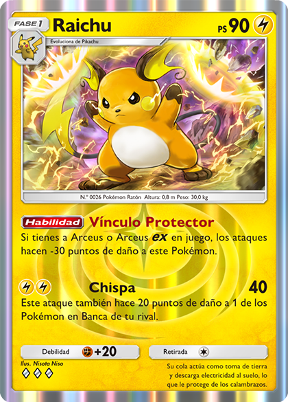 Raichu (Luz Triunfal TCG Pocket) - WikiDex, la enciclopedia Pokémon