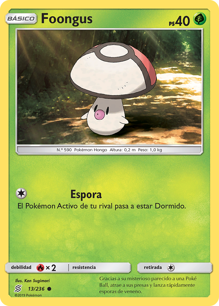 Foongus (Mentes Unidas TCG) - WikiDex, la enciclopedia Pokémon