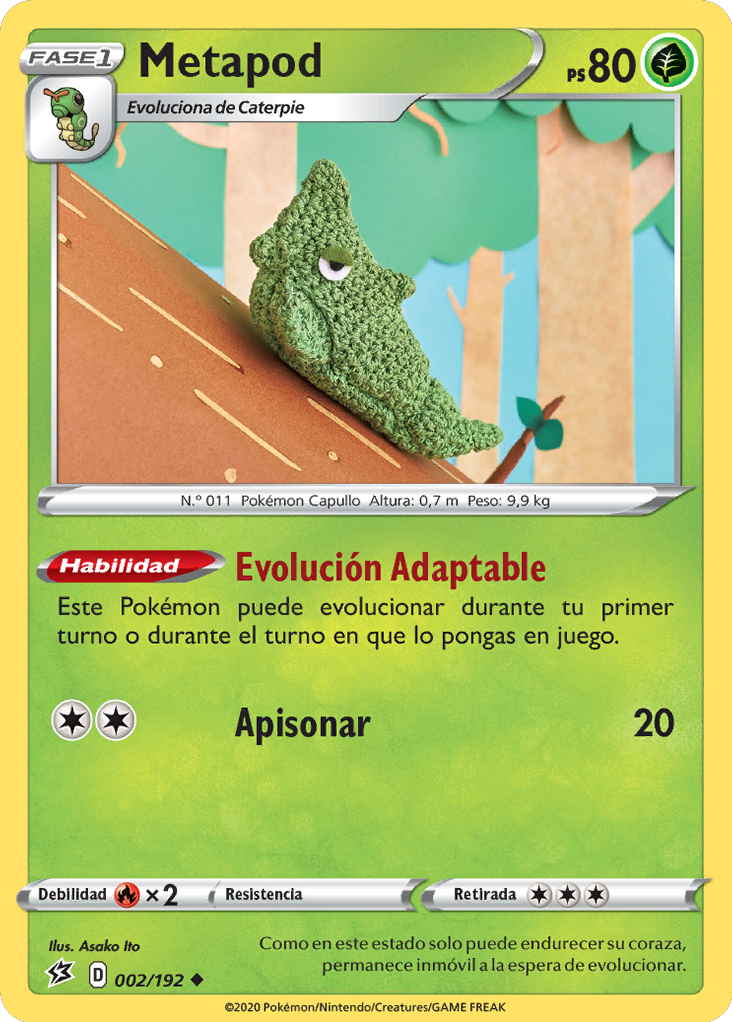 Metapod (Choque Rebelde TCG) - WikiDex, la enciclopedia Pokémon