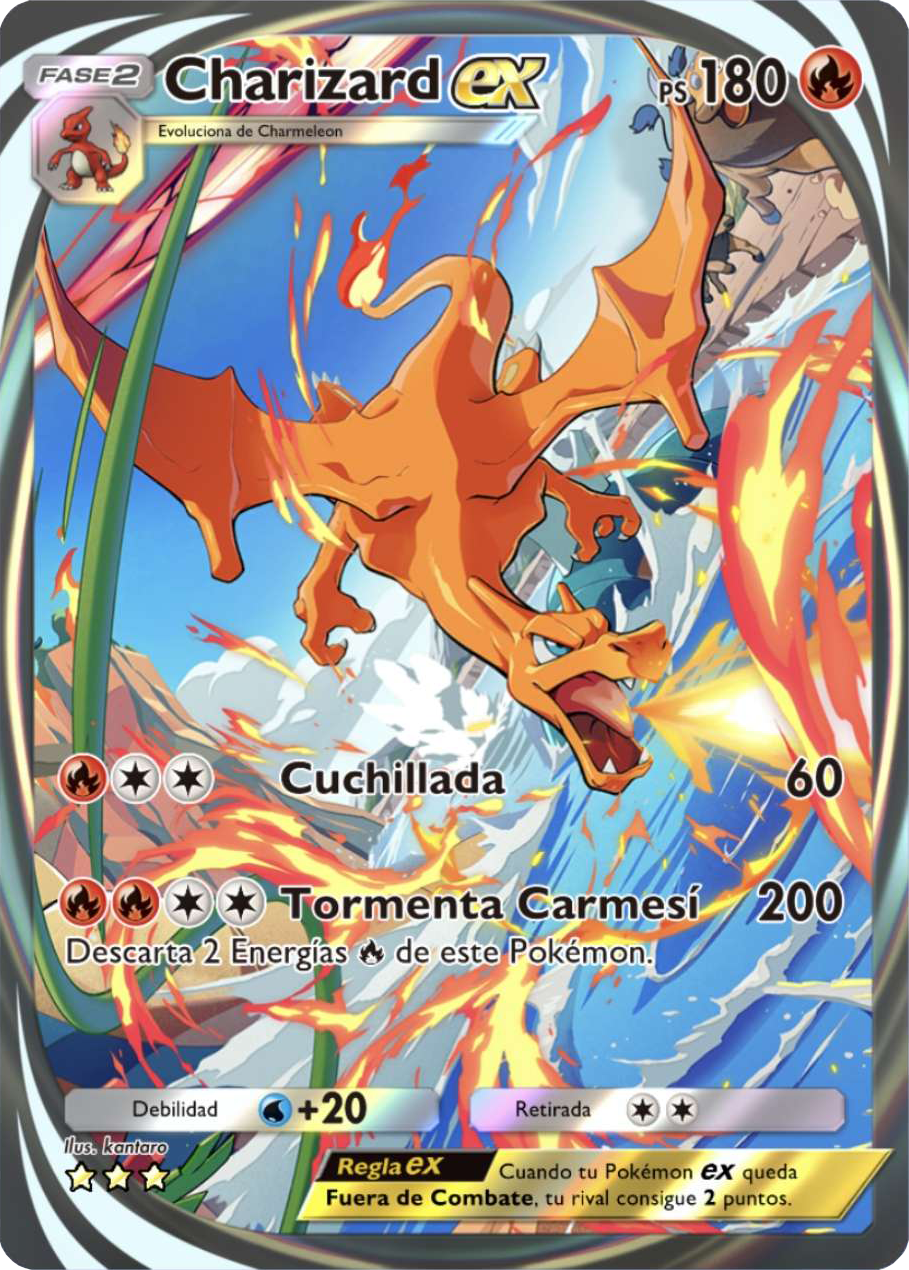 Charizard ex (Genes Formidables TCG Pocket) - WikiDex, la enciclopedia ...