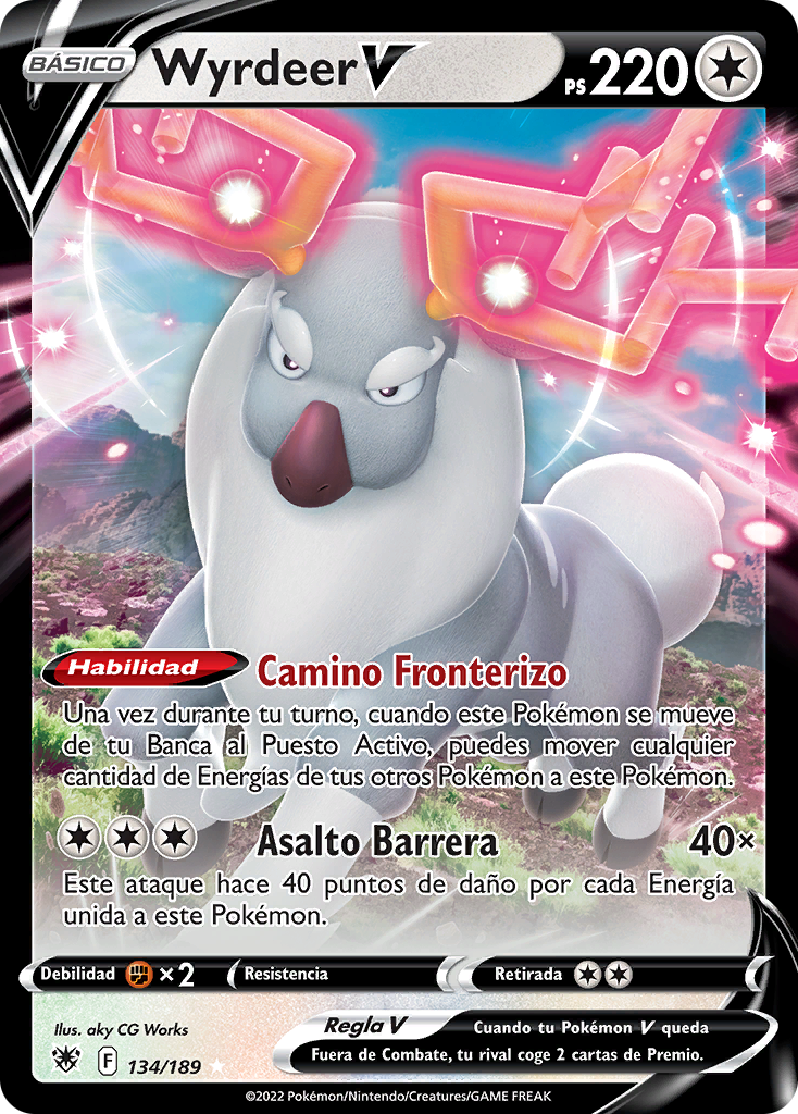 Wyrdeer V (Resplandor Astral TCG) - WikiDex, la enciclopedia Pokémon