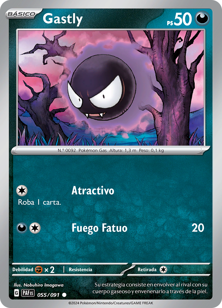 Gastly (Destinos de Paldea TCG) - WikiDex, la enciclopedia Pokémon