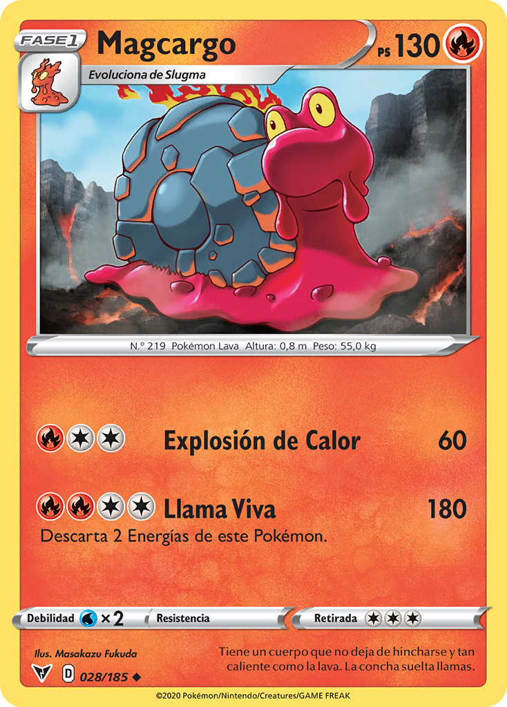 Magcargo (Voltaje Vívido TCG) - WikiDex, la enciclopedia Pokémon
