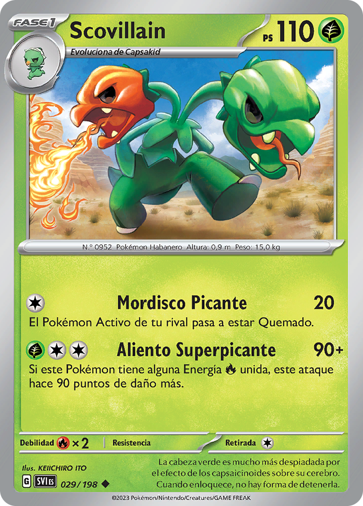 Scovillain (Escarlata y Púrpura TCG) - WikiDex, la enciclopedia Pokémon