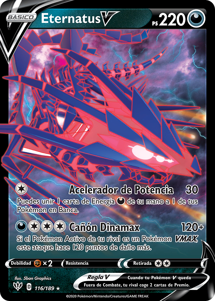 Eternatus V (Oscuridad Incandescente TCG) - WikiDex, la enciclopedia ...