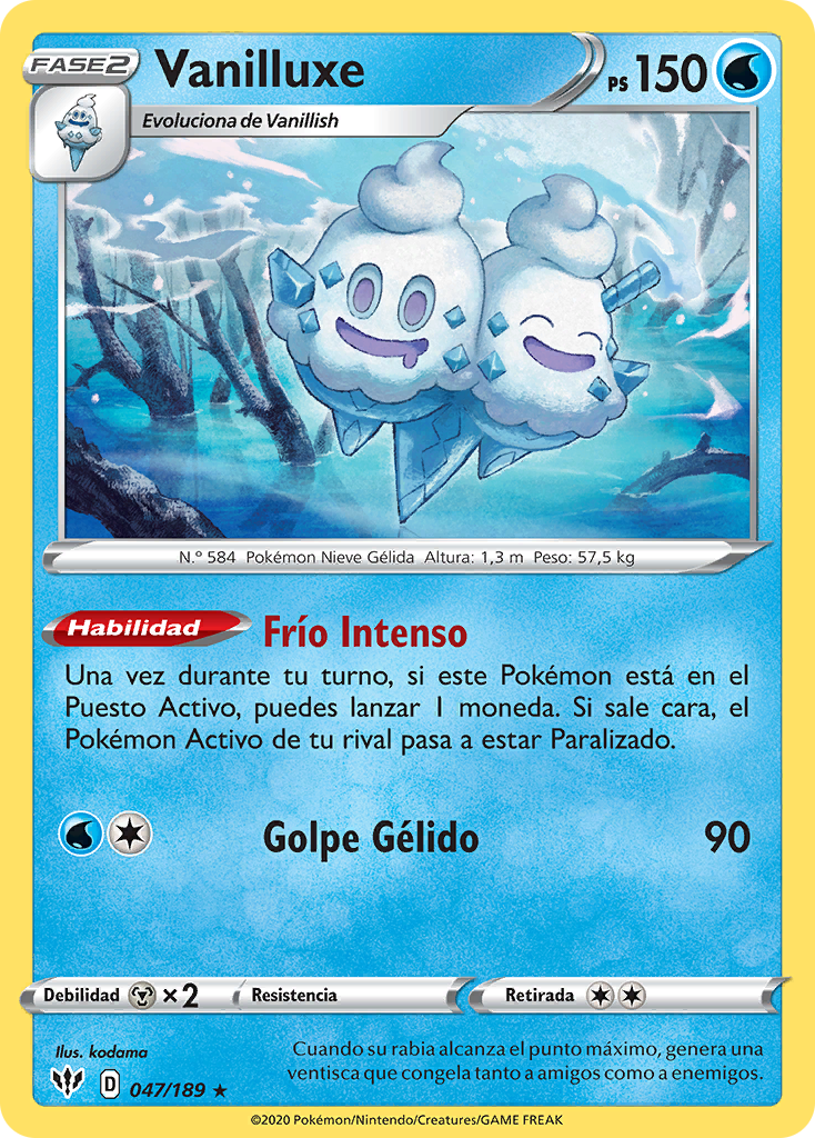 Vanilluxe (Oscuridad Incandescente TCG) - WikiDex, la enciclopedia Pokémon