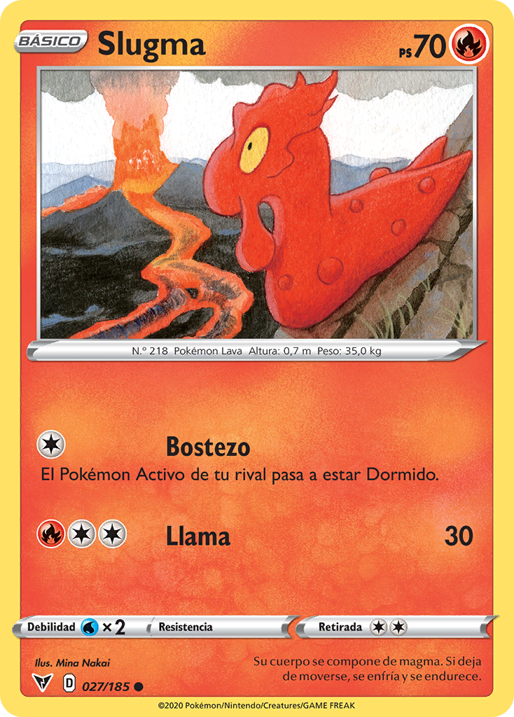 Slugma (Voltaje Vívido TCG) - WikiDex, la enciclopedia Pokémon