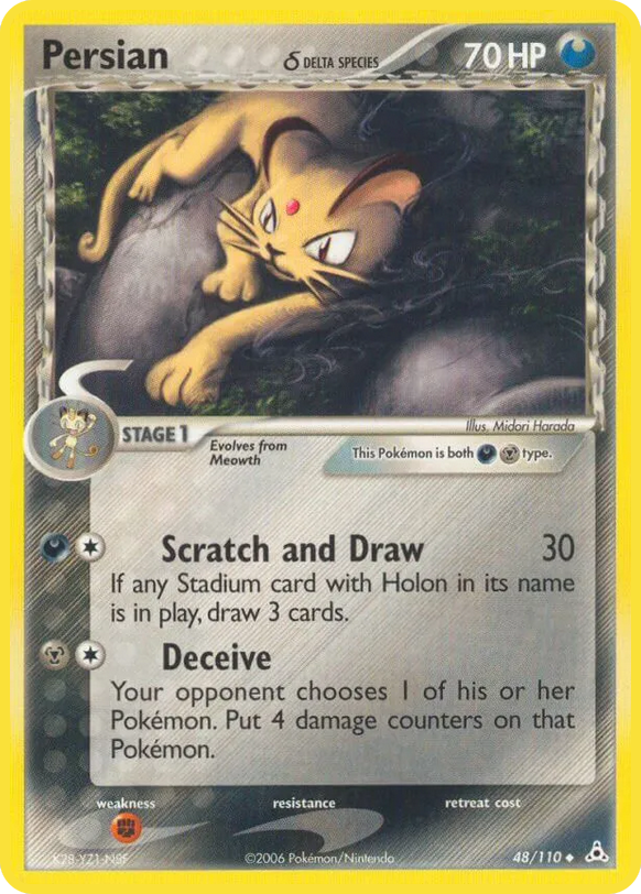 Persian δ (Holon Phantoms TCG) - WikiDex, la enciclopedia Pokémon