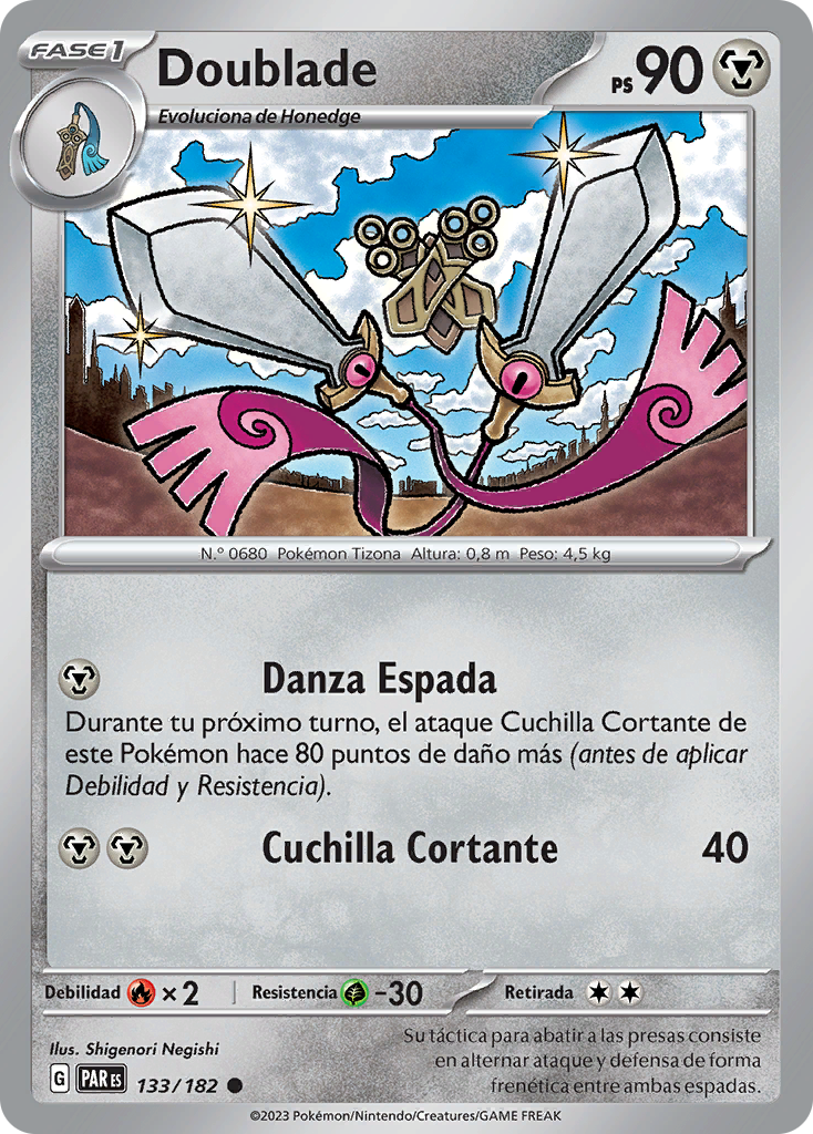 Doublade (Brecha Paradójica 133 TCG) - WikiDex, la enciclopedia Pokémon
