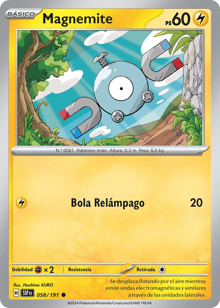 Magnemite (Chispas Fulgurantes TCG) - WikiDex, la enciclopedia Pokémon