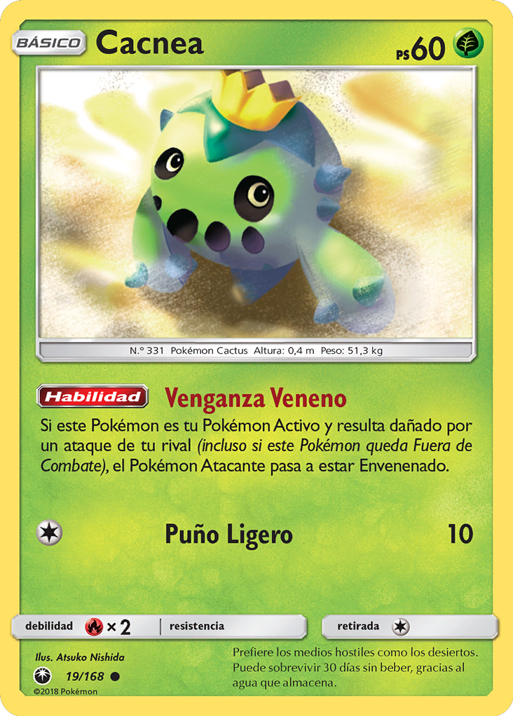 Cacnea (Tormenta Celestial TCG) - WikiDex, la enciclopedia Pokémon