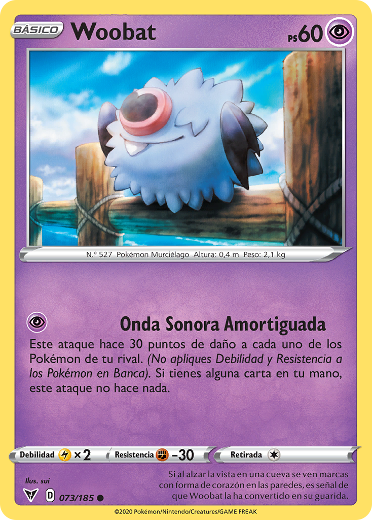 Woobat (Voltaje Vívido TCG) - WikiDex, la enciclopedia Pokémon