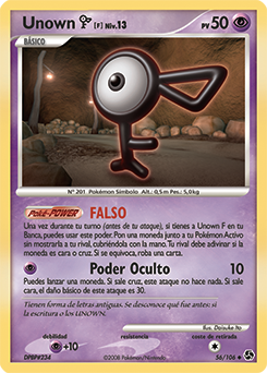 Unown F (Grandes Encuentros TCG) - WikiDex, la enciclopedia Pokémon