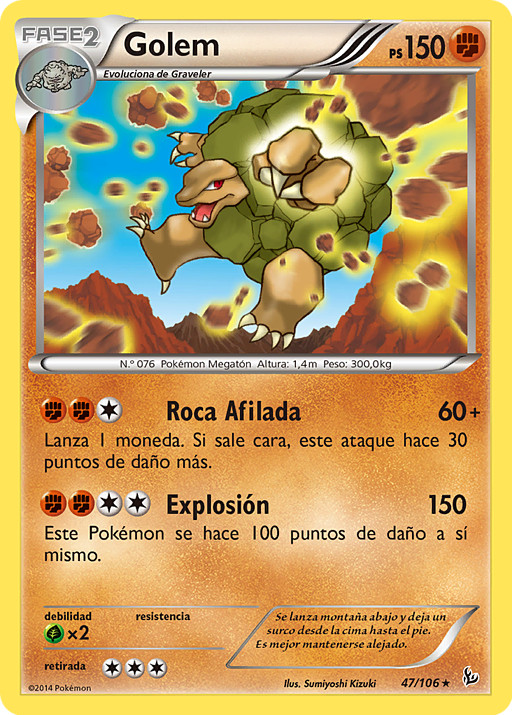 Golem (Destellos de Fuego TCG) - WikiDex, la enciclopedia Pokémon